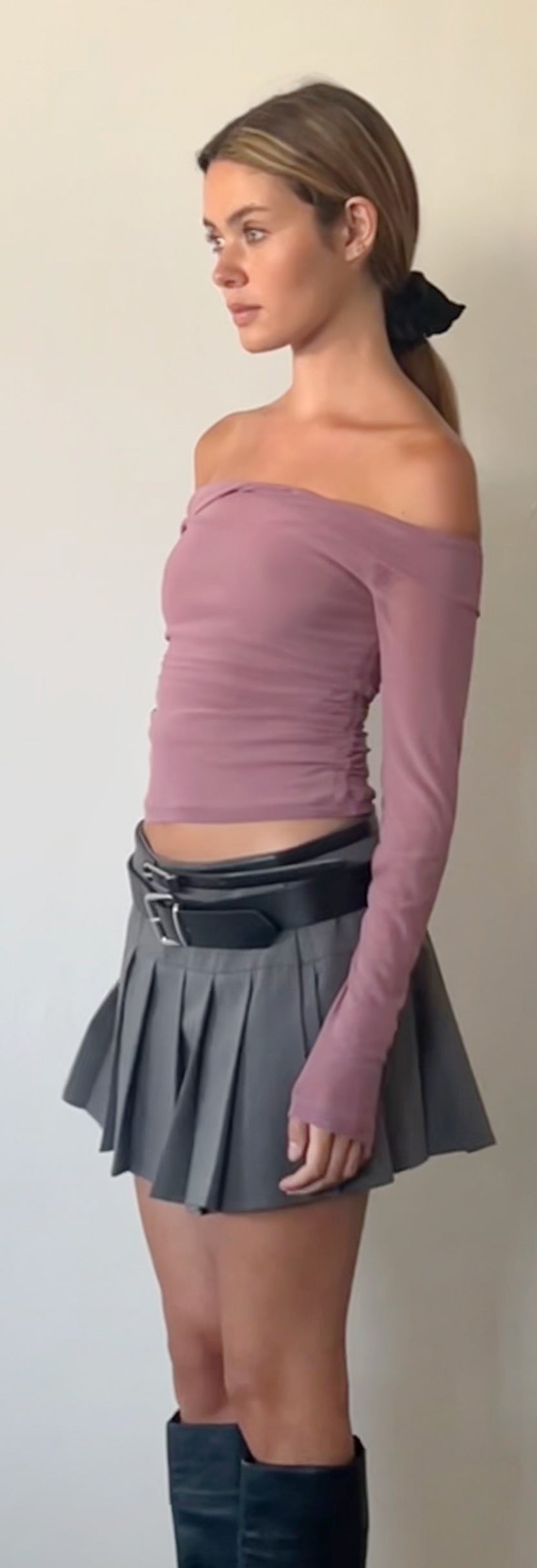 Wisteria Purple Bardot Top | Nauri – motelrocks-com-us
