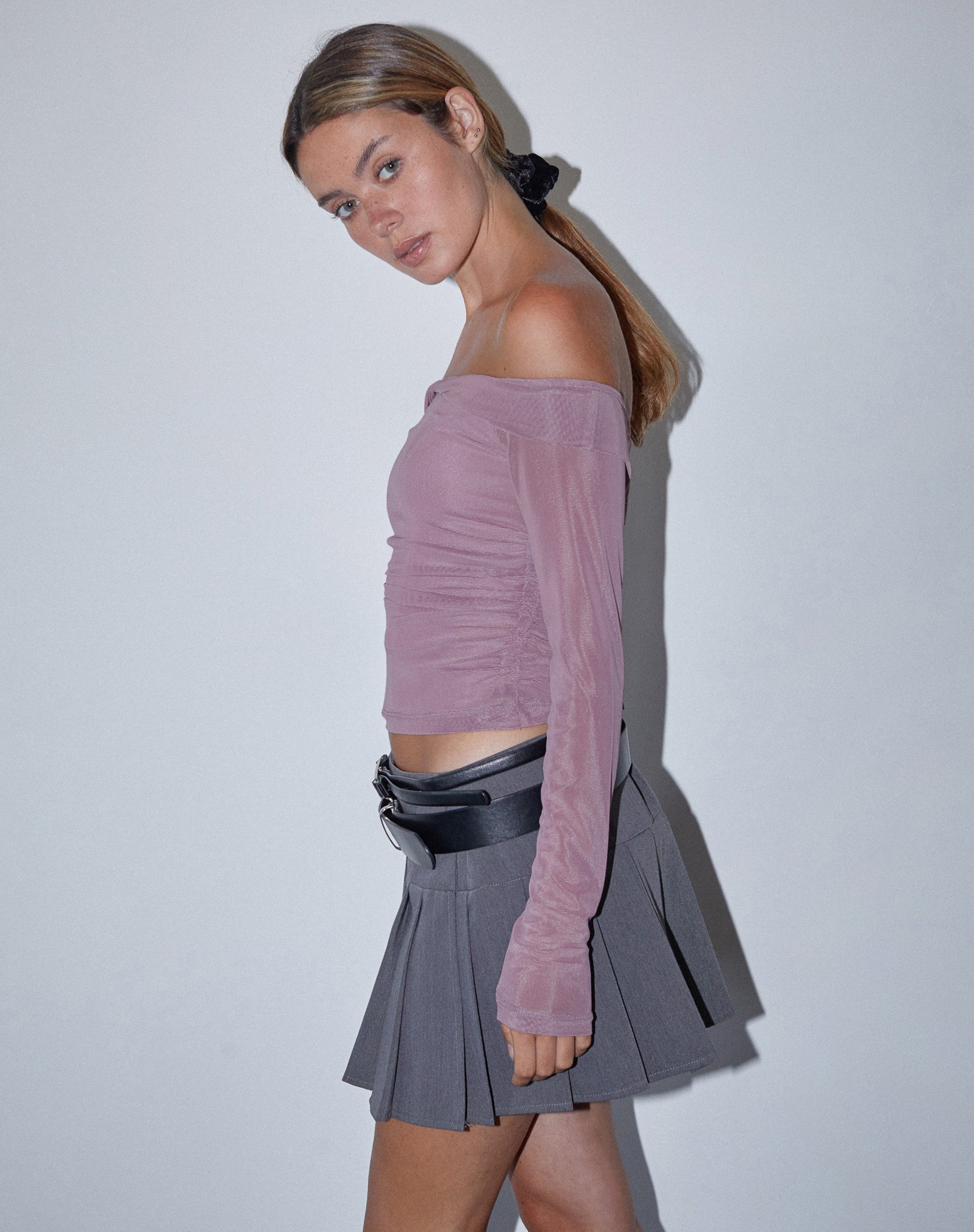 Wisteria Purple Bardot Top | Nauri – motelrocks-com-us
