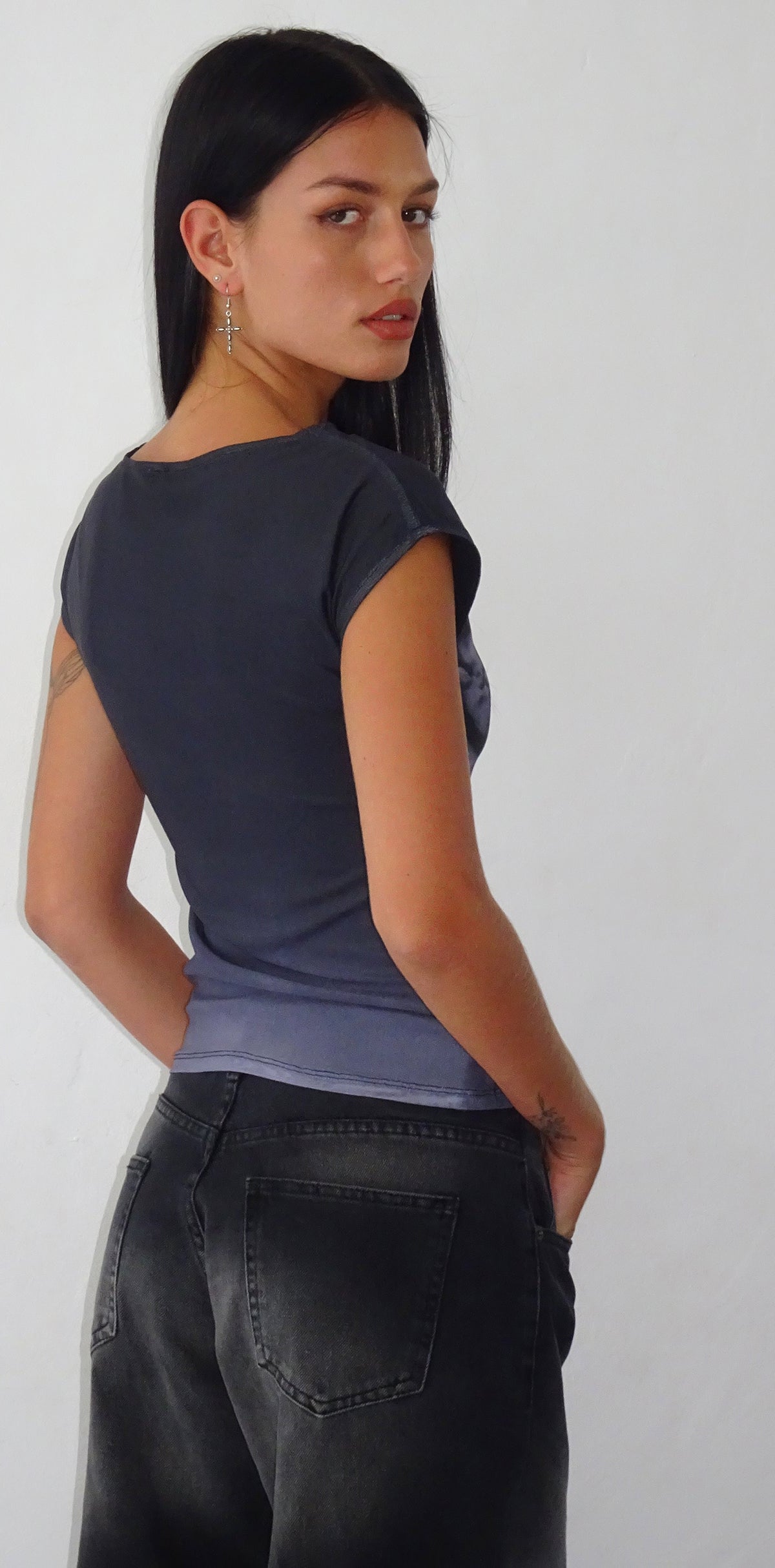 Lace Placement Cap Sleeve Top | Nova – motelrocks-com-us