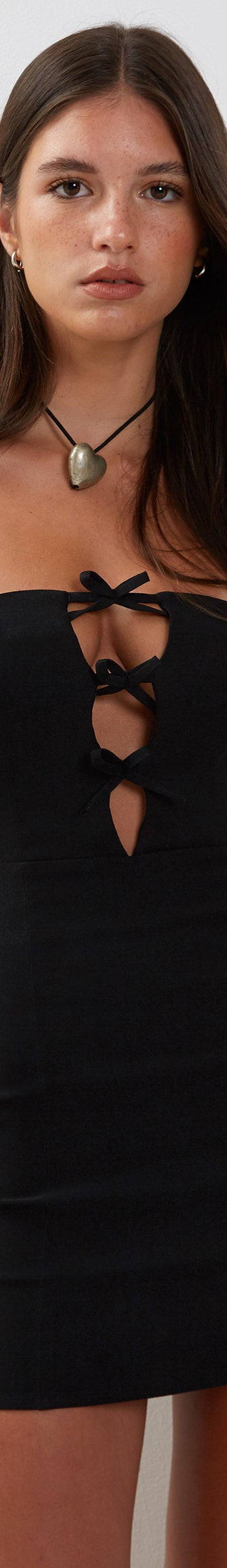 Black Mini Dress with Black Bows | Novara – motelrocks-com-us