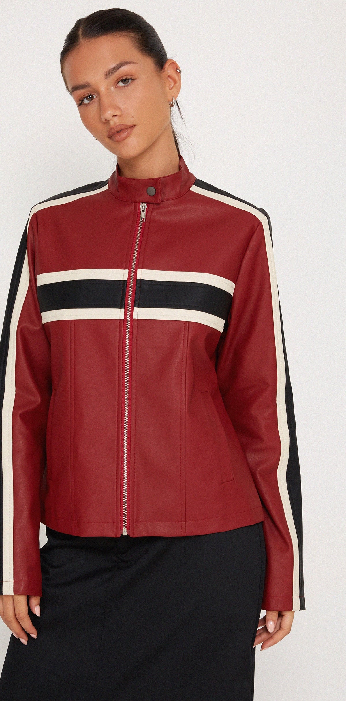 PU Red Jacket | Oliver – motelrocks-com-us