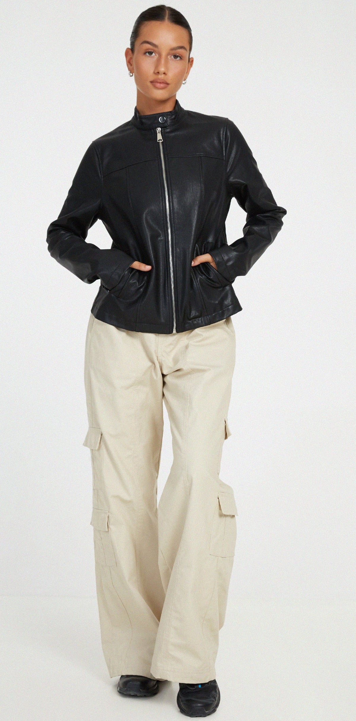 PU Black Jacket | Olivia – motelrocks-com-us