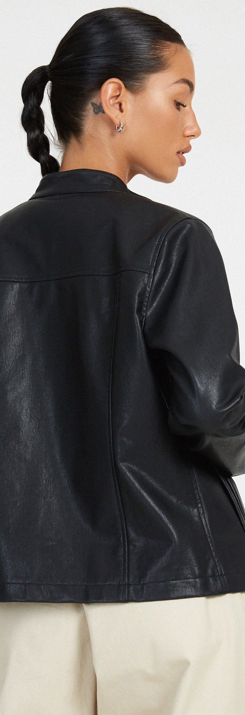 PU Black Jacket | Olivia – motelrocks-com-us