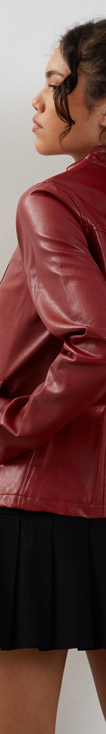 PU Blood Red Jacket | Olivia – motelrocks-com-us