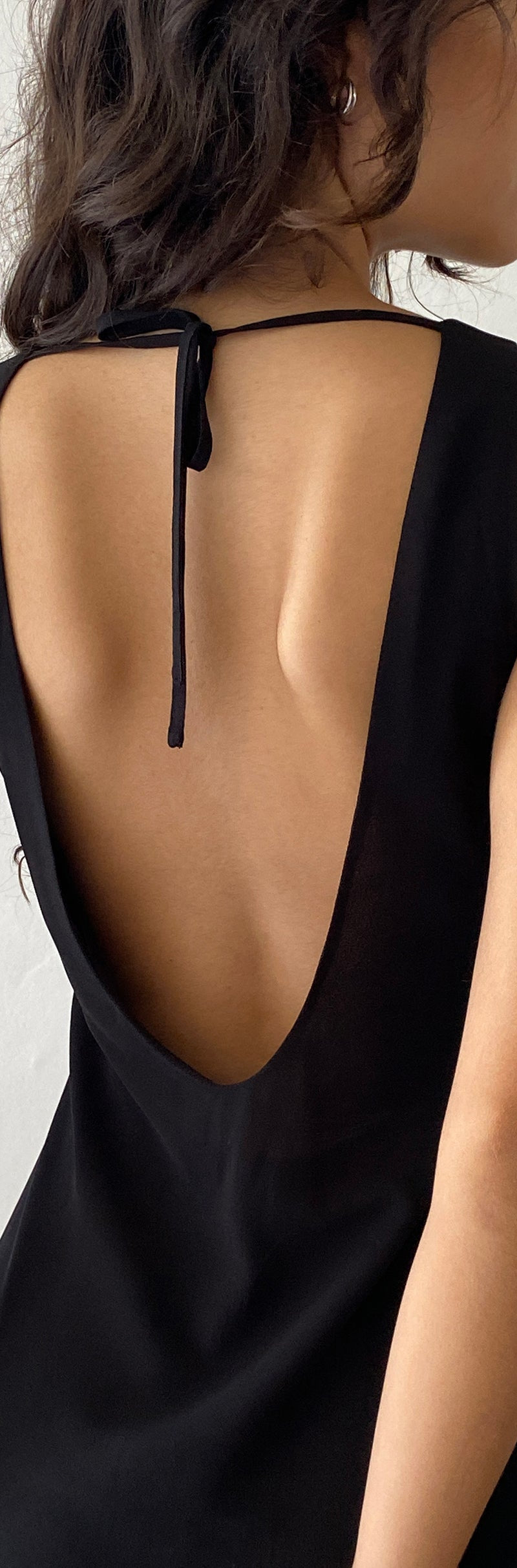 Black Ruffle Detail Maxi Dress | Otna – motelrocks-com-us