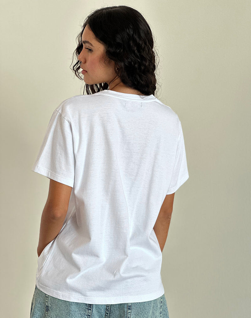 White Cuties Basic Tee | Oversized – motelrocks-com-us