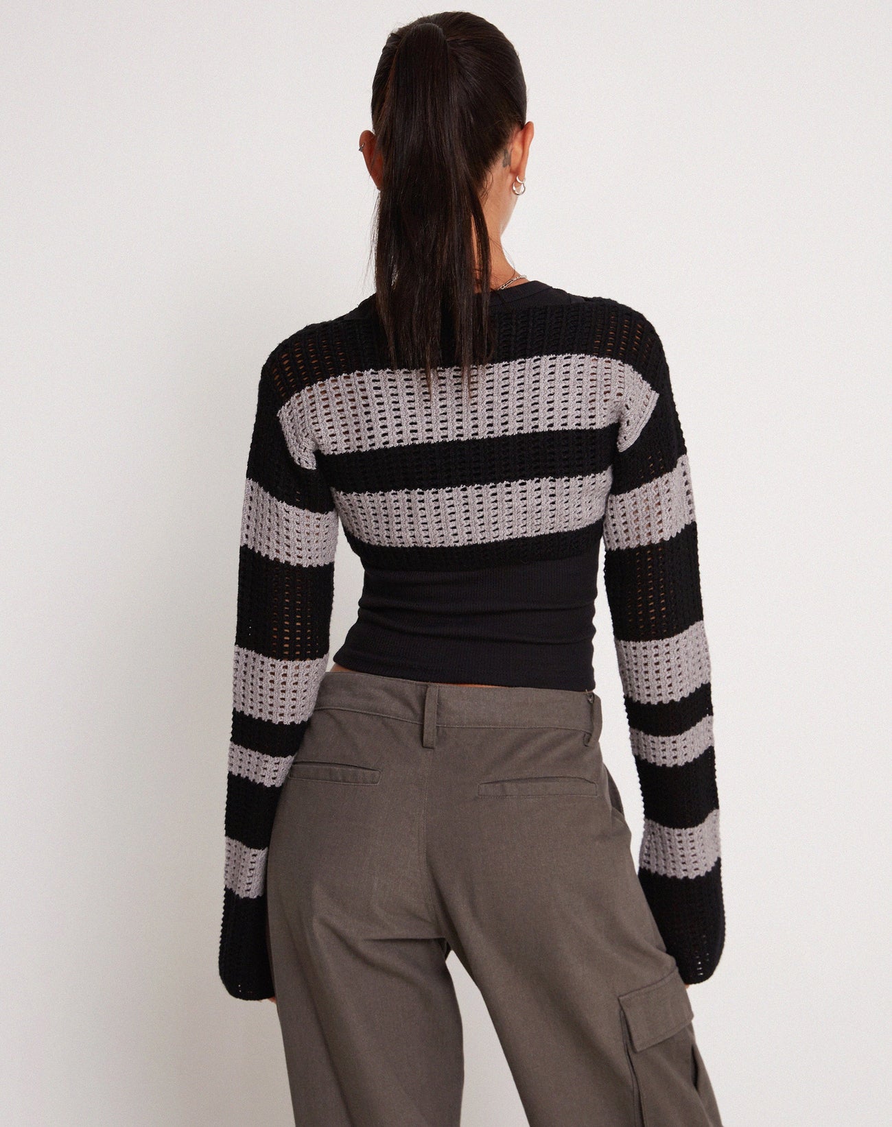 Black Grey Bolero Top | Ozzy – motelrocks-com-us