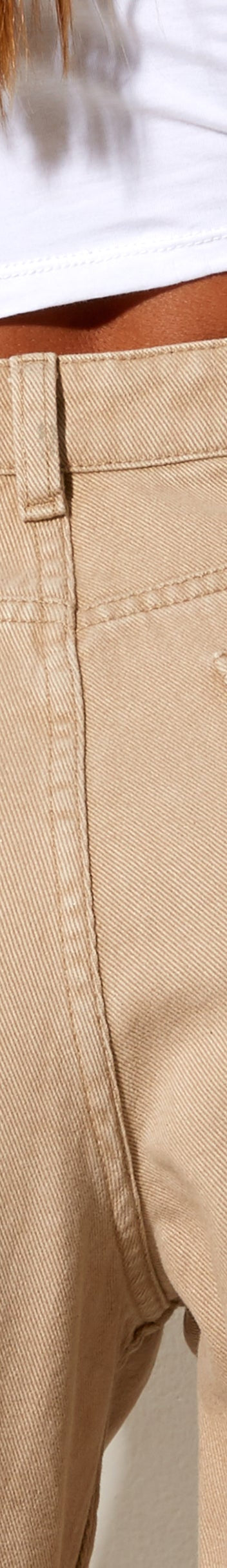 Beige Sand High Waisted Wide Leg Jeans | Parallel – motelrocks-com-us