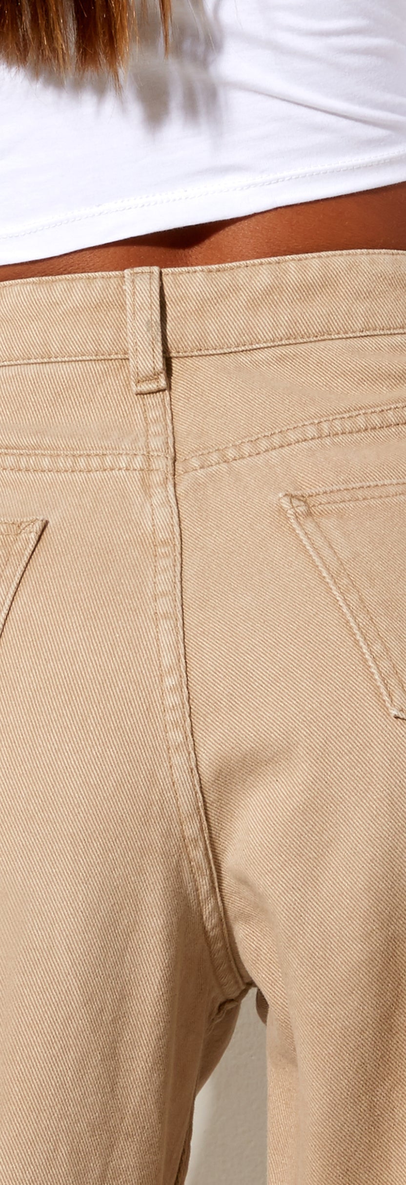 Beige Sand High Waisted Wide Leg Jeans | Parallel – motelrocks-com-us