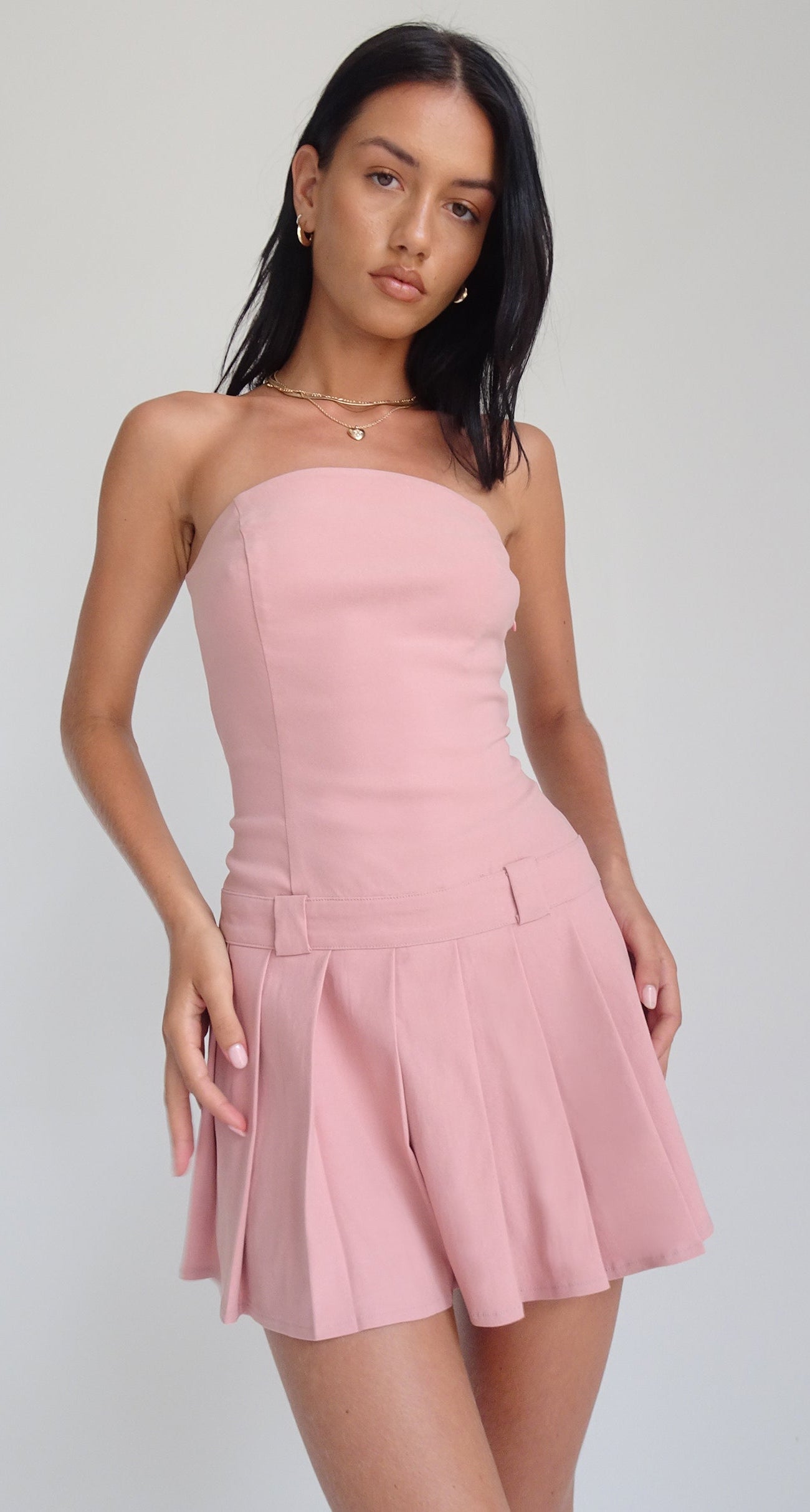Pink Bodycon Bandeau Mini Dress | Payoda – motelrocks-com-us