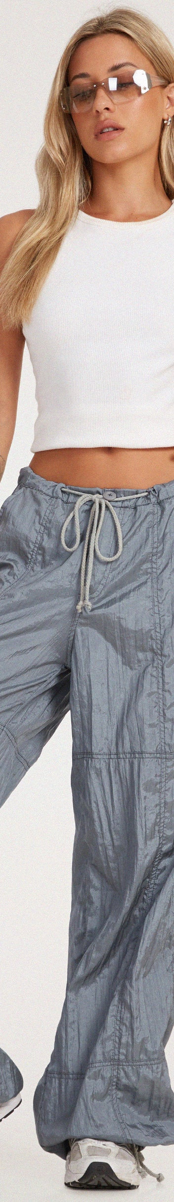 Silver Drawcord Waist Trousers | Phil – motelrocks-com-us
