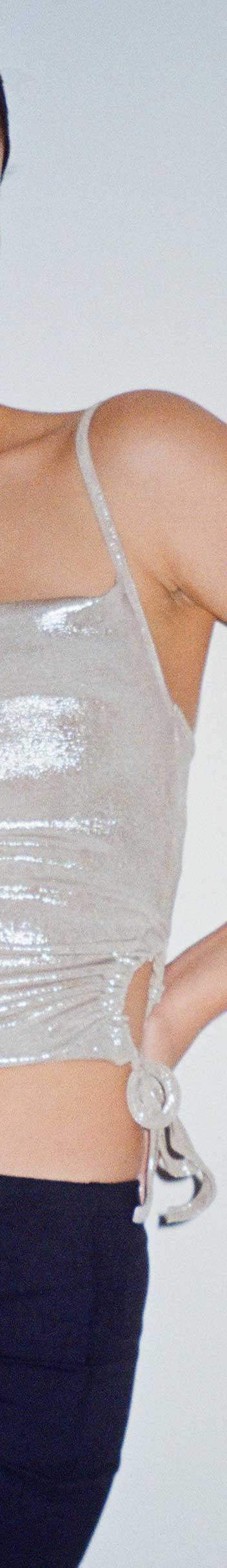 Silver Strappy Top | Silver – motelrocks-com-us