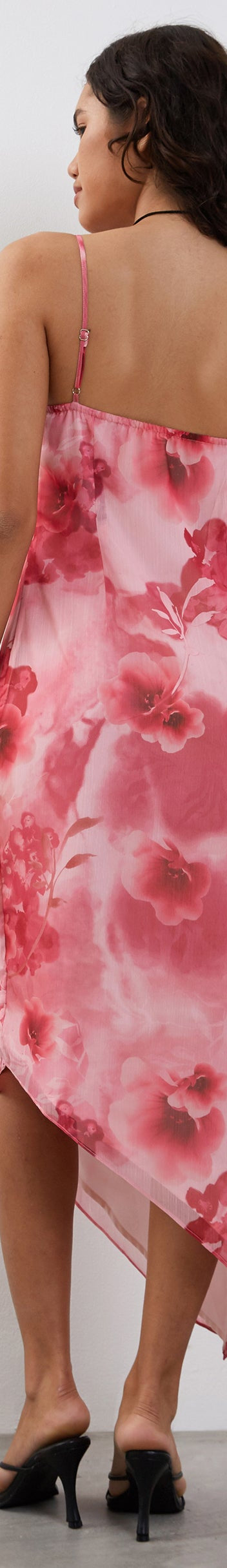 Watercolour Floral Pink Midi Dress | Preston – motelrocks-com-us