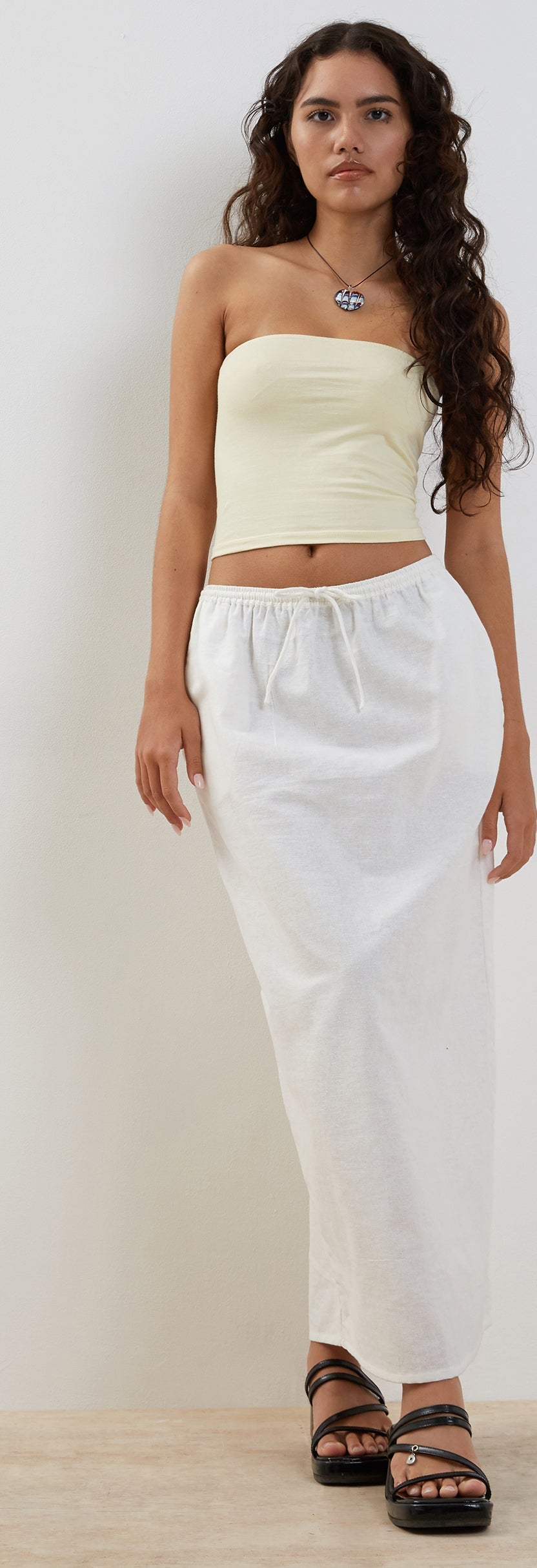 Joelene Maxi Skirt in White – motelrocks-com-us