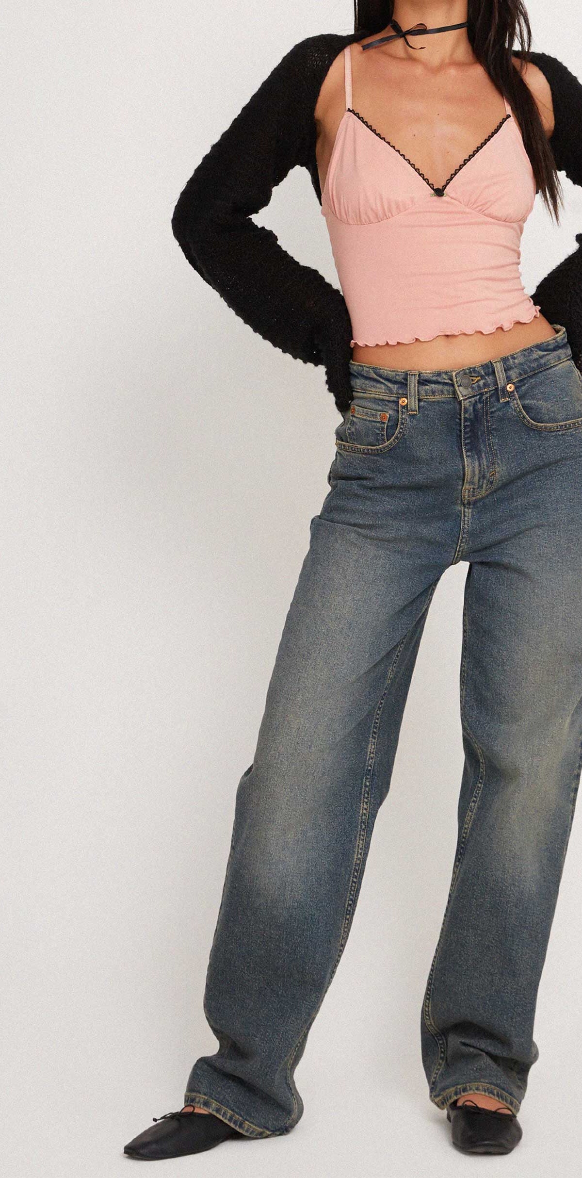 Pink Cami Vest Top | Mia – motelrocks-com-us