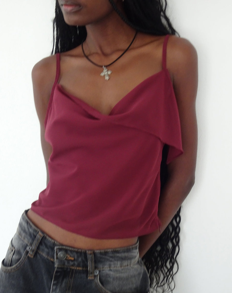 Chiffon Plum Top | Satisha – motelrocks-com-us