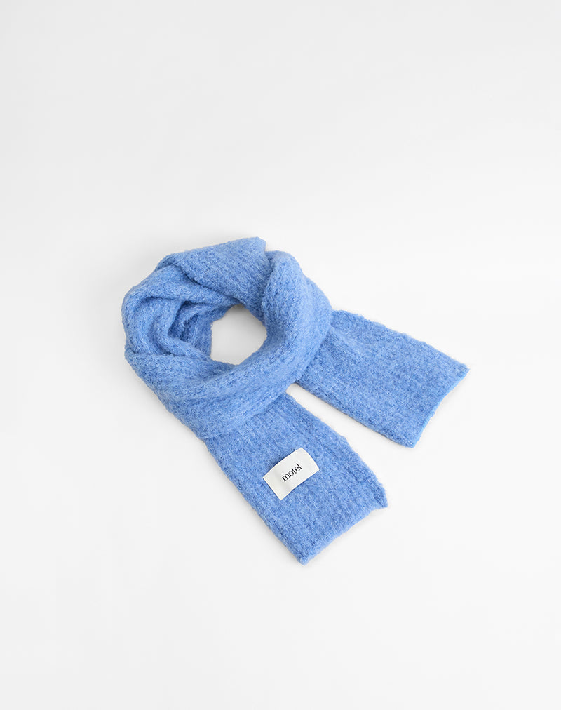 Blue Basic Knitted | Scarf – motelrocks-com-us