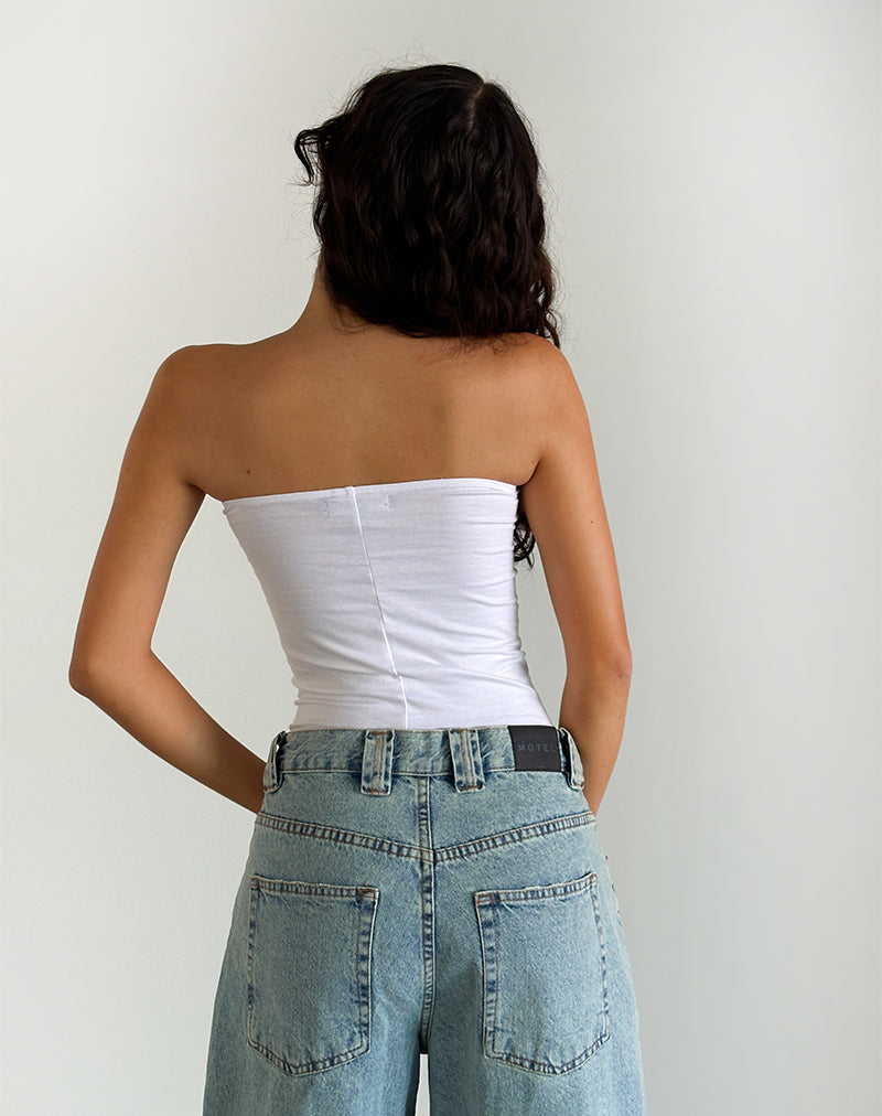 White Bandeau Top | Shaelo – motelrocks-com-us