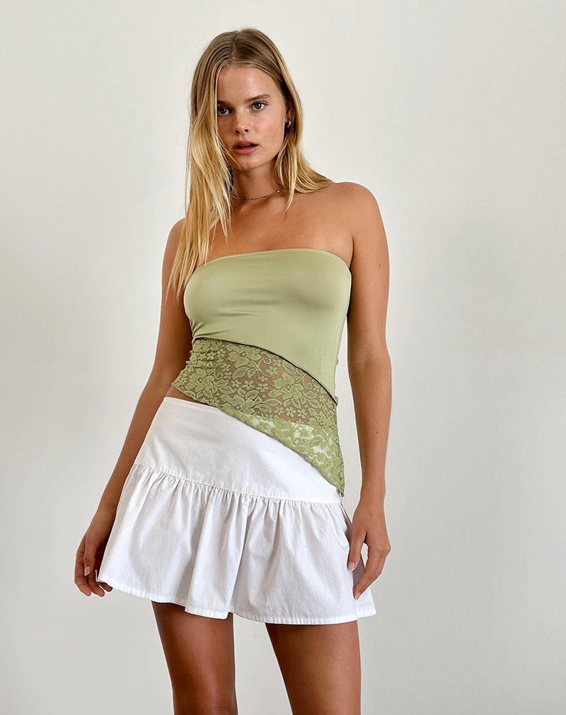 Sage Lace Tube Top | Shanda – motelrocks-com-us