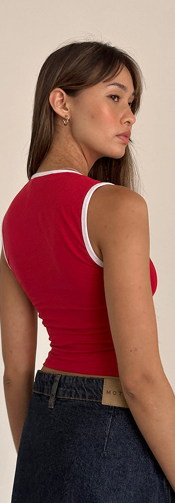 Adrenaline Red Top | Shinju – motelrocks-com-us