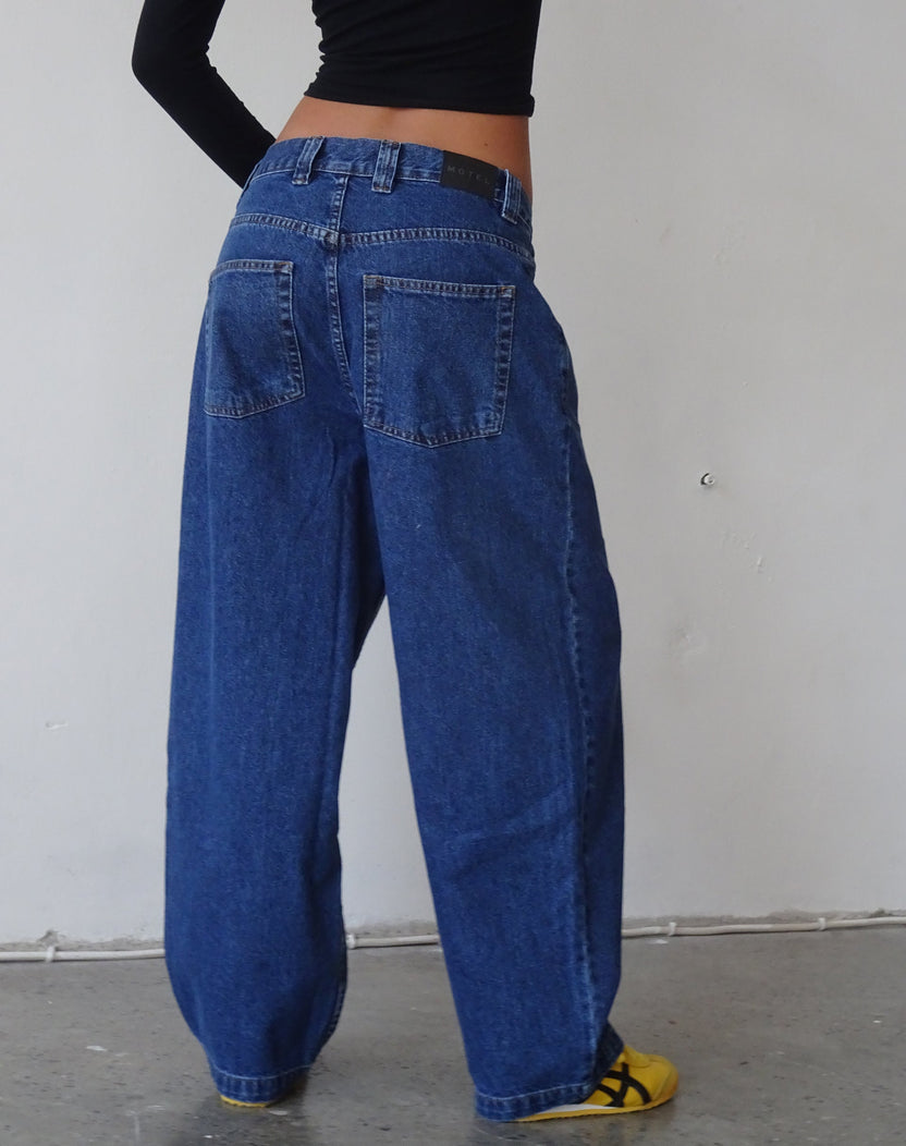 Core Blue Stone Low Rise Jeans | Skater – motelrocks-com-us