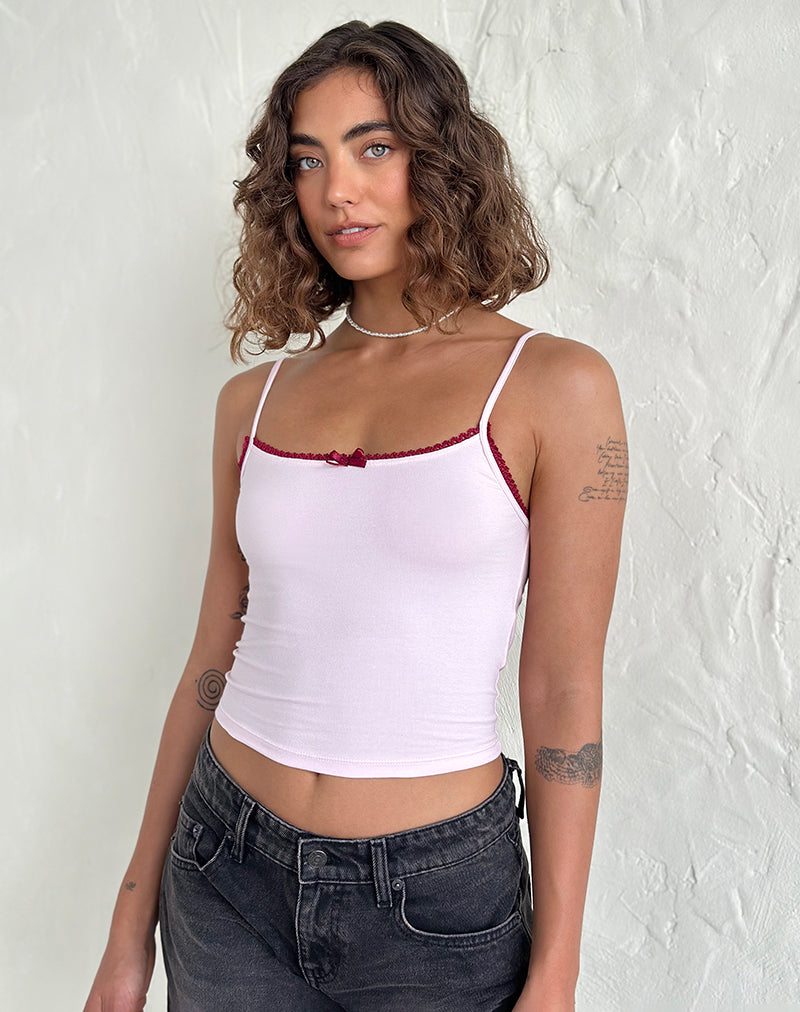 Light Pink Vest Top | Suna – motelrocks-com-us