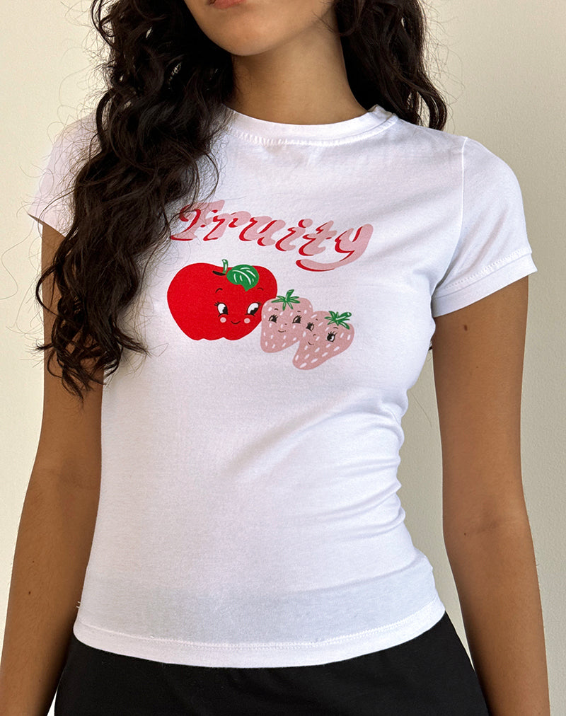 White Fruity Tee | Sutin – motelrocks-com-us