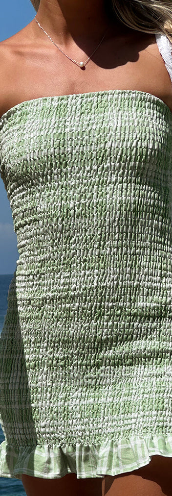 Neo Mint Table Cloth Mini Dress | Takiyo – motelrocks-com-us