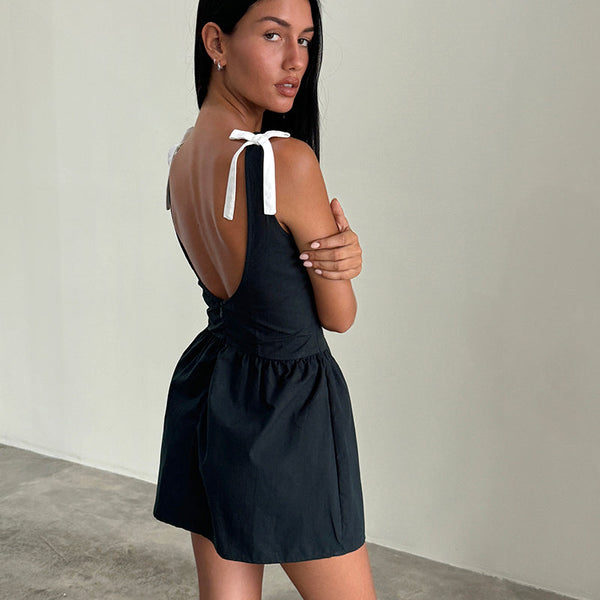 Off White Tap Shoe Mini Dress | Taleshi – motelrocks-com-us
