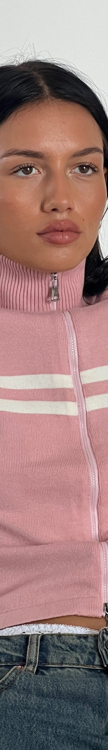 Pink Zip Through Jacket | Talisa – motelrocks-com-us