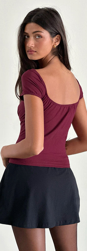 Deep Red Burgundy Top | Vardah – motelrocks-com-us
