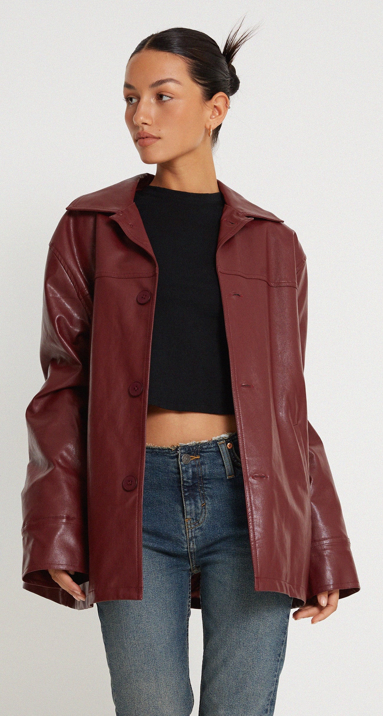 Redwood Pu Leather Jacket | Walta – motelrocks-com-us