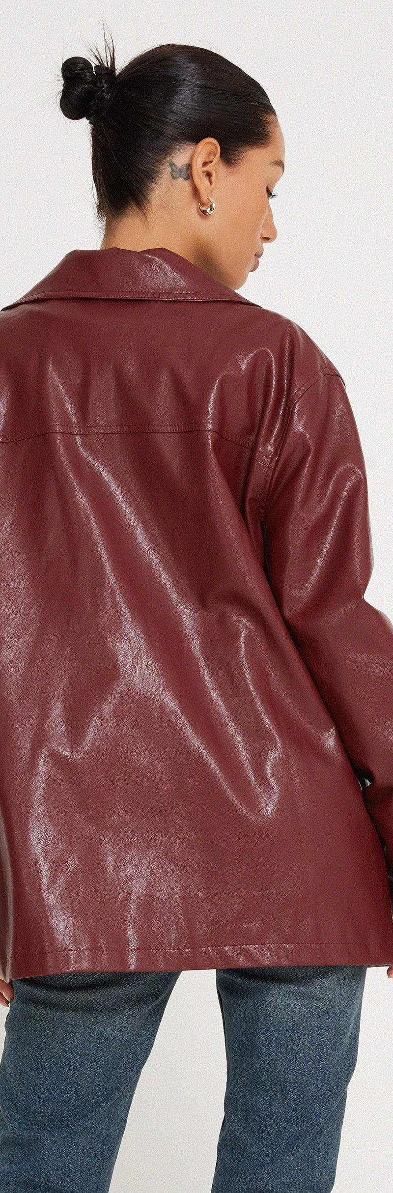 Redwood Pu Leather Jacket | Walta – motelrocks-com-us