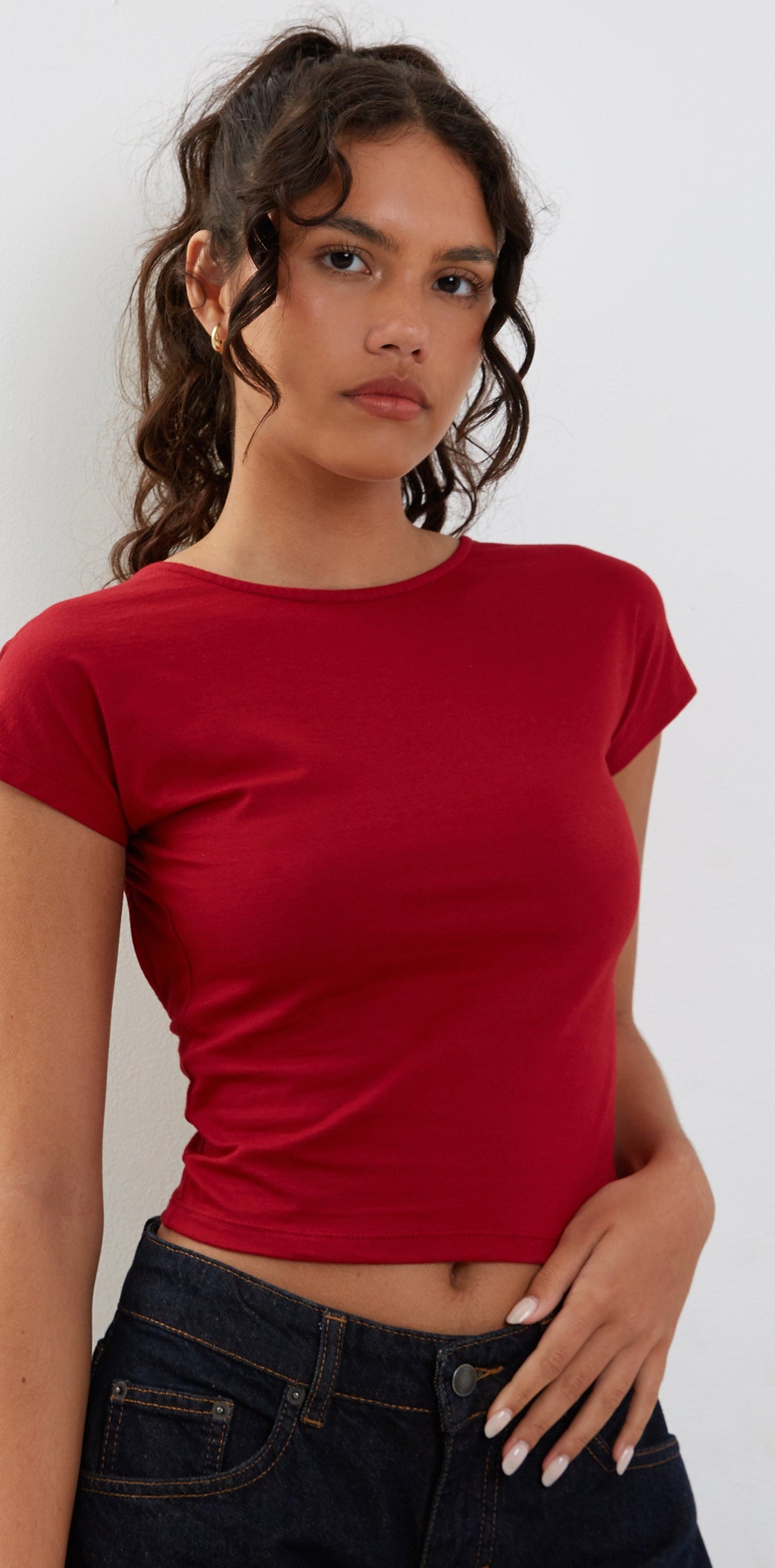 Adrenaline Red Crop Top | Xiwang – motelrocks-com-us