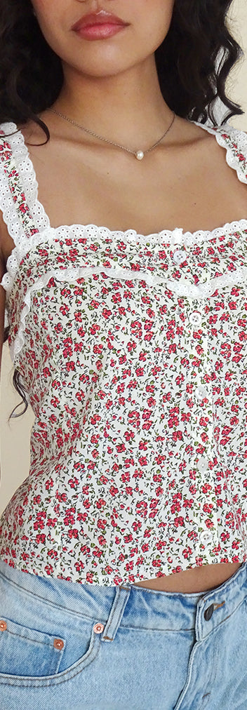 Pretty Ditsy Cami Top | Zarinata – motelrocks-com-us