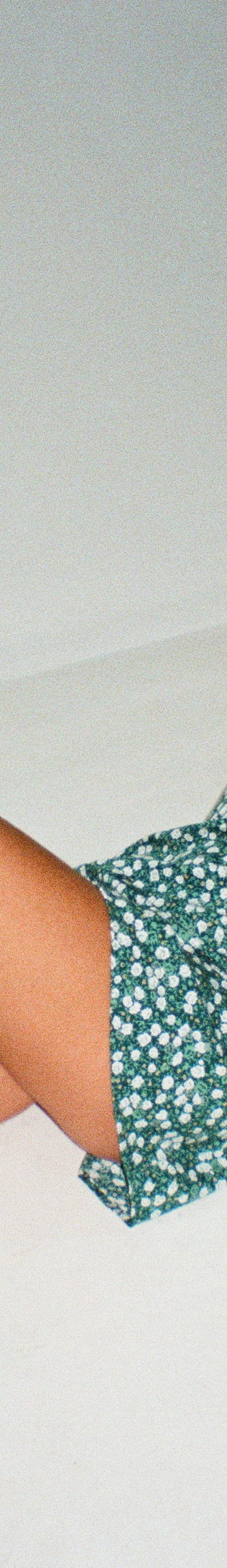 Green Floral Print Mini Slip Dress | Enslee – motelrocks-com-us