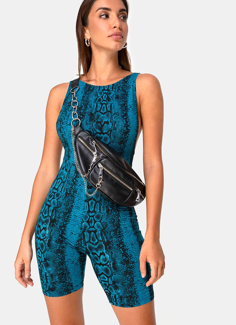 Acro Unitard in Snake Blue – motelrocks-com-us