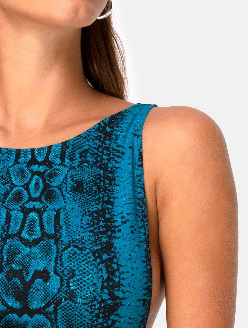 Acro Unitard in Snake Blue – motelrocks-com-us