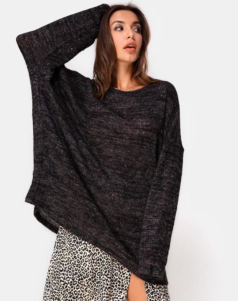 Ajie Jumper in Black Knit – motelrocks-com-us