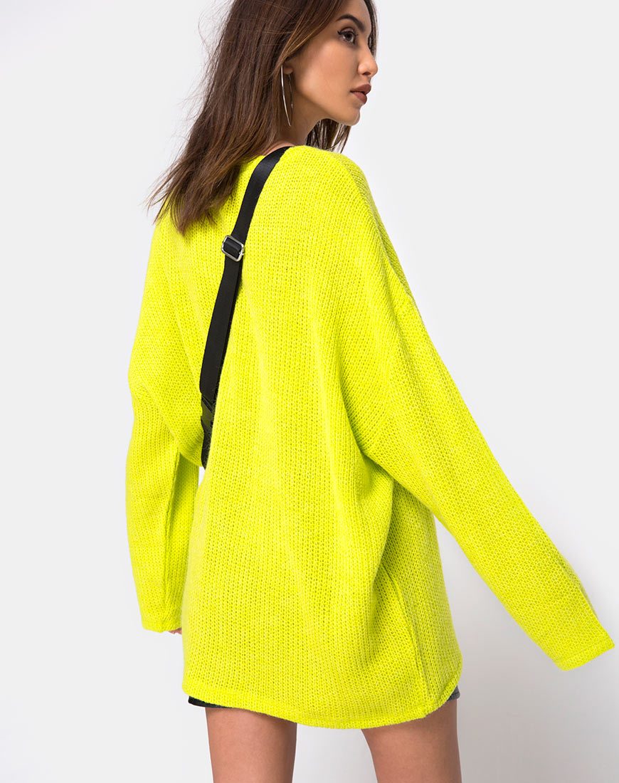 Ajie Oversize Jumper in Lime – motelrocks-com-us