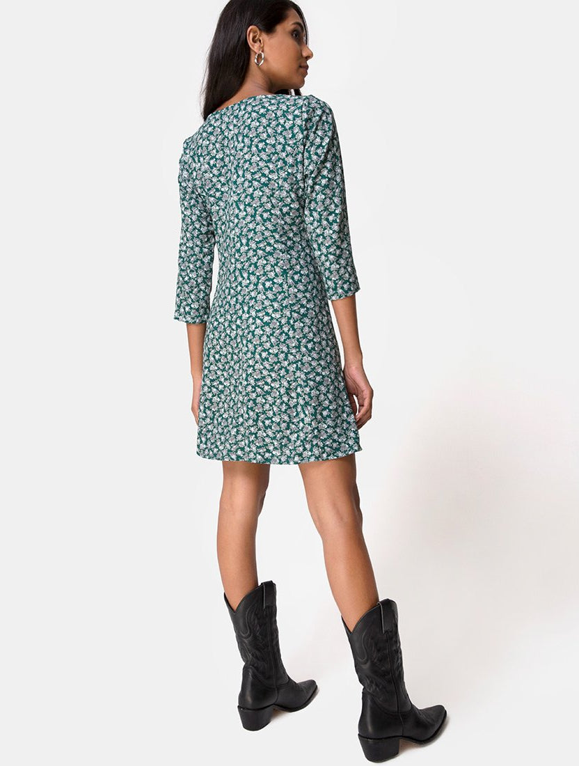 Floral Skater Dress | Camdy – motelrocks-com-us