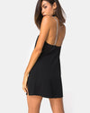Chanista Mini Dress in Black with Silver Chain – motelrocks-com-us