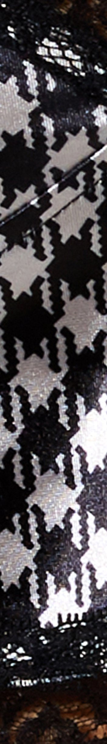 Black and White Dogtooth Strappy Crop Top | Dyrana – motelrocks-com-us