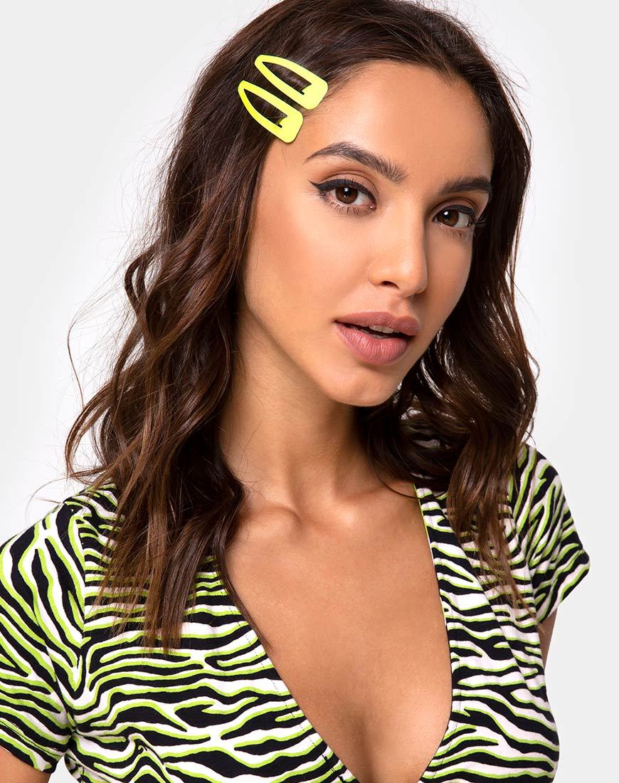 Neon Hair Clip Set | Neon – motelrocks-com-us