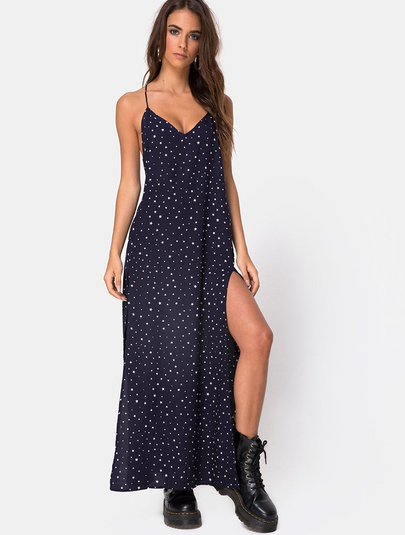 Hime Dress in Starstruck Navy – motelrocks-com-us