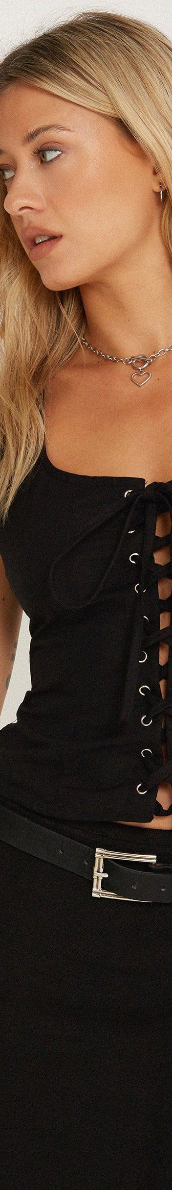 Black Lace Up Corset Top | Inga – motelrocks-com-us