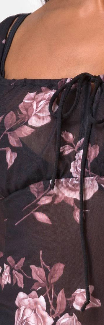 Long Sleeve Floral Top | Janina – motelrocks-com-us