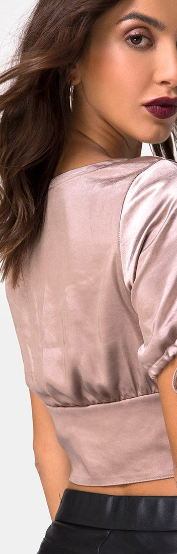 Satin Mink Crop Top | Jene – motelrocks-com-us