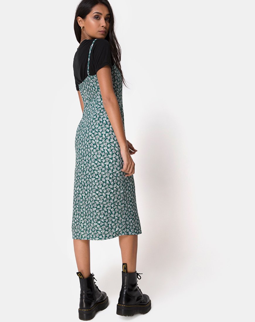 Floral Midi Dress | Kaoya – motelrocks-com-us