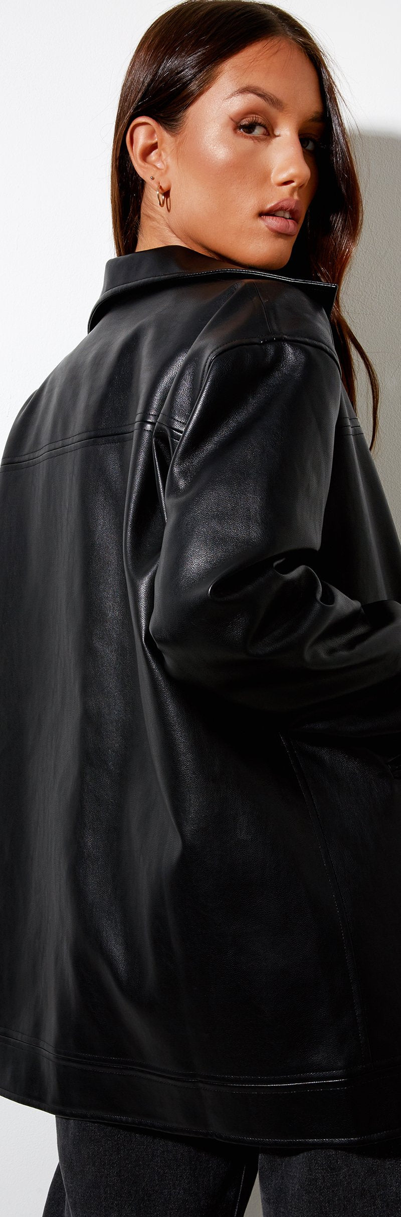 Long Sleeve Black Pu Jacket | Katana – motelrocks-com-us